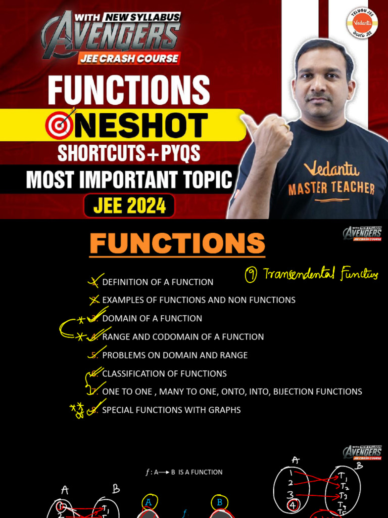 Functions Oneshot | PDF | Function (Mathematics) | Mathematics Functions Oneshot | PDF | Function (Mathematics) | Mathematics