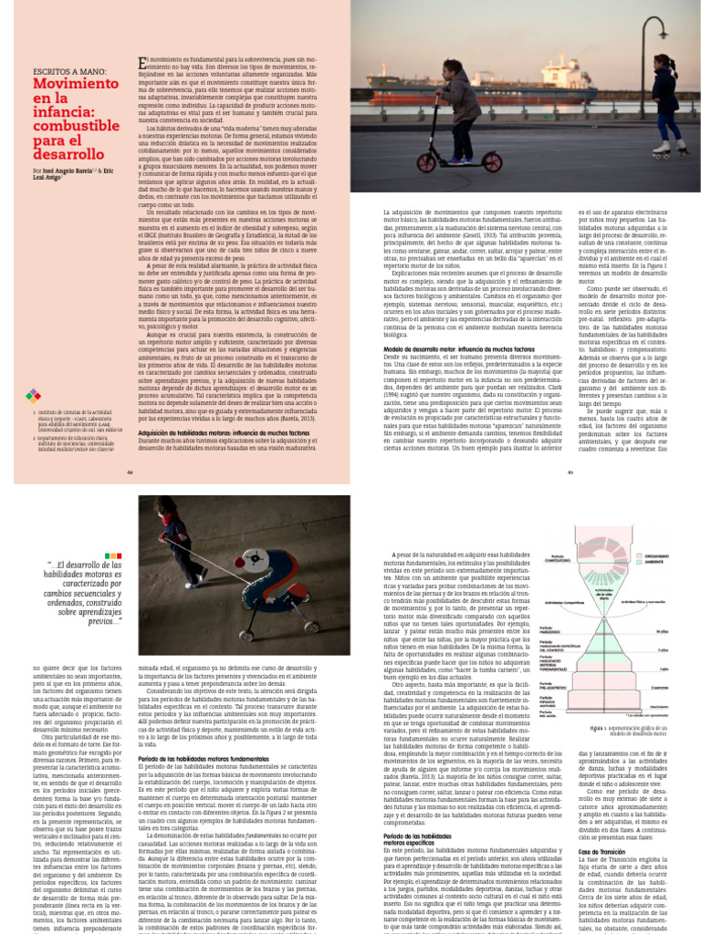 Movimiento en La Infancia Combustible para El Desarrollo Jos Angelo ...