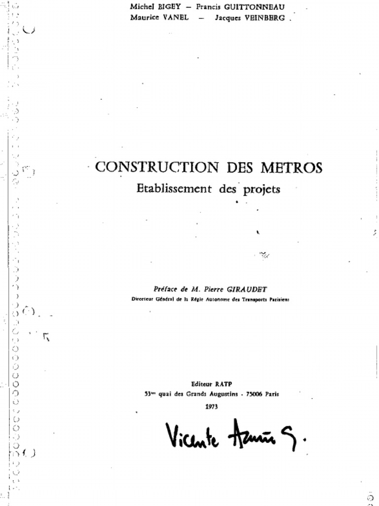 Construction Des Metros | PDF