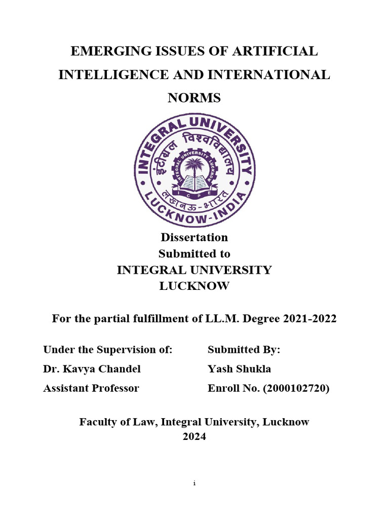 Yash Final Dissertation | Download Free PDF | Artificial Intelligence | Intelligence (AI ...