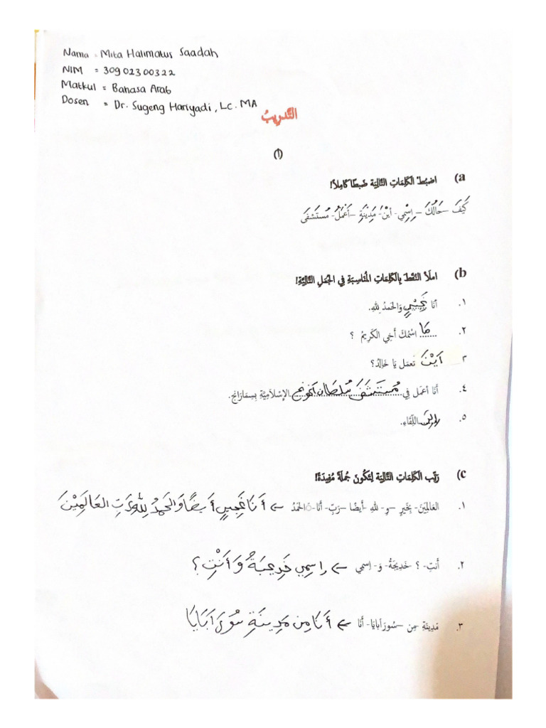 Bahasa Arab - Mita Halimatus Saadah | PDF