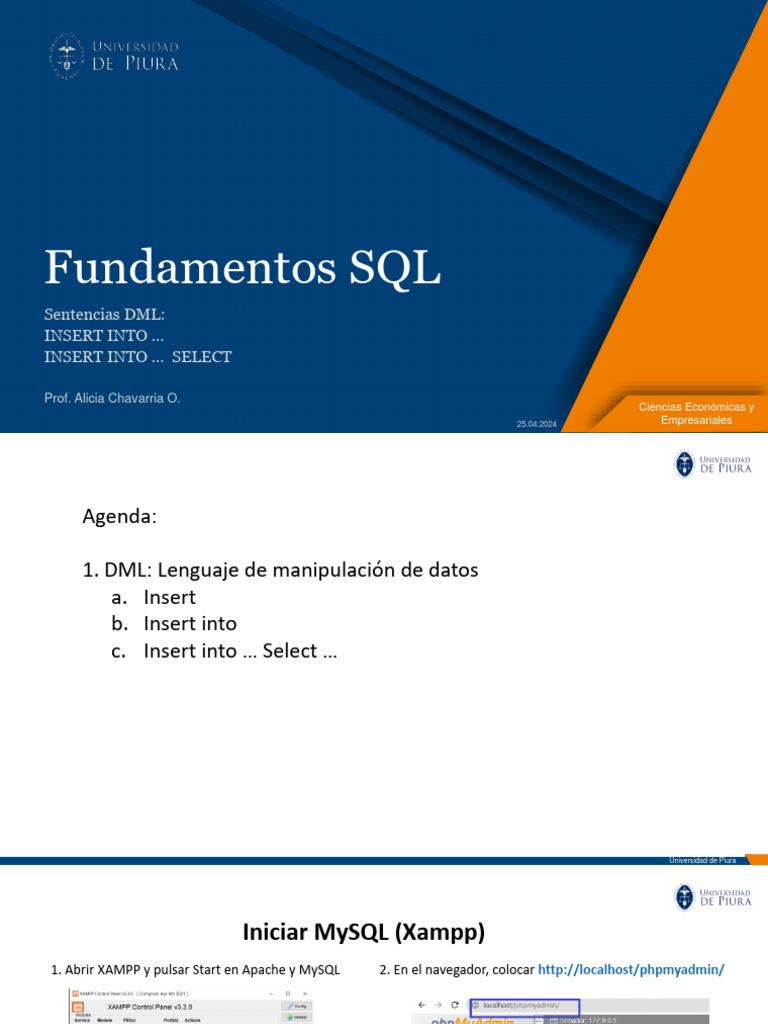 Fundamentos de SQL: Sentencias DML | PDF | SQL | Programación de ...
