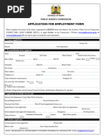 KUTRRH Employment Application Form | PDF | Bachelor's Degree | Diploma