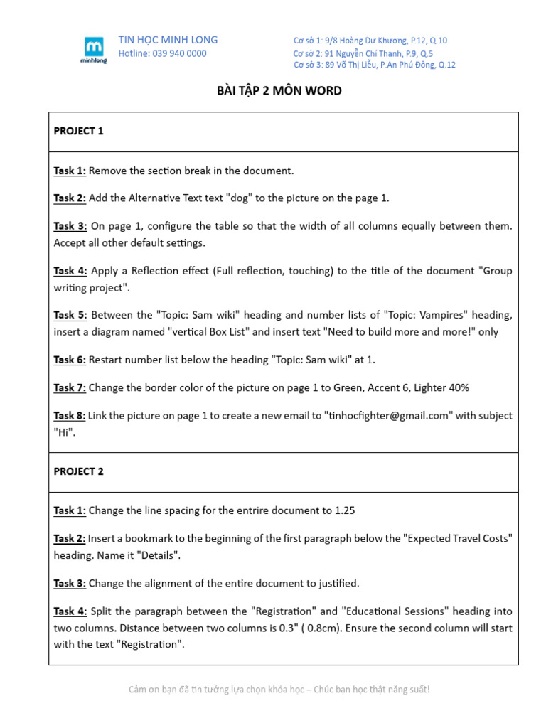 FILE CÂU HỎI - W BT2 | PDF | Paragraph | Software