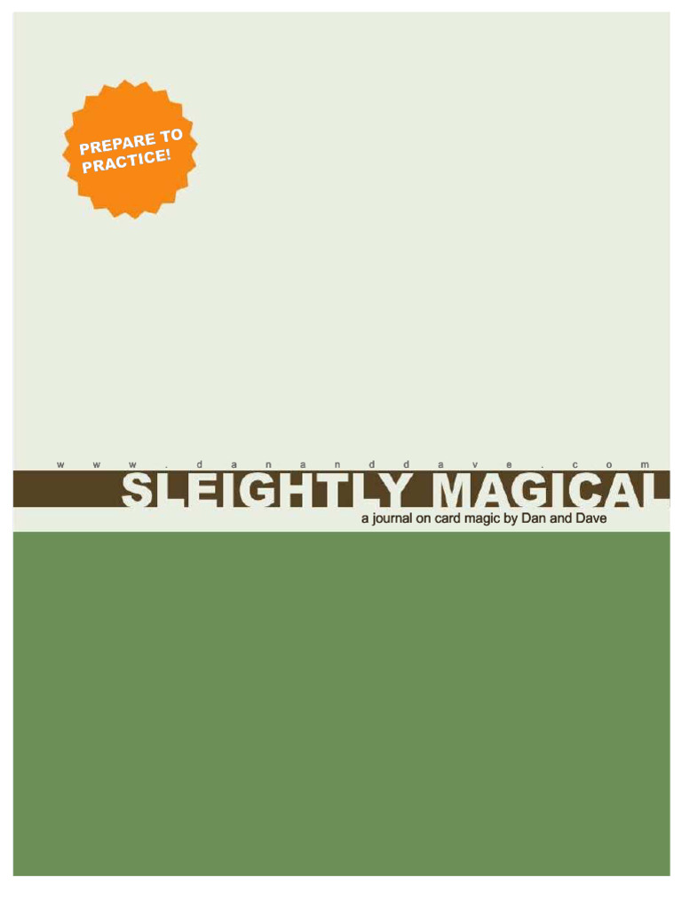 PDF Dan and Dave Sleightly Magical | PDF