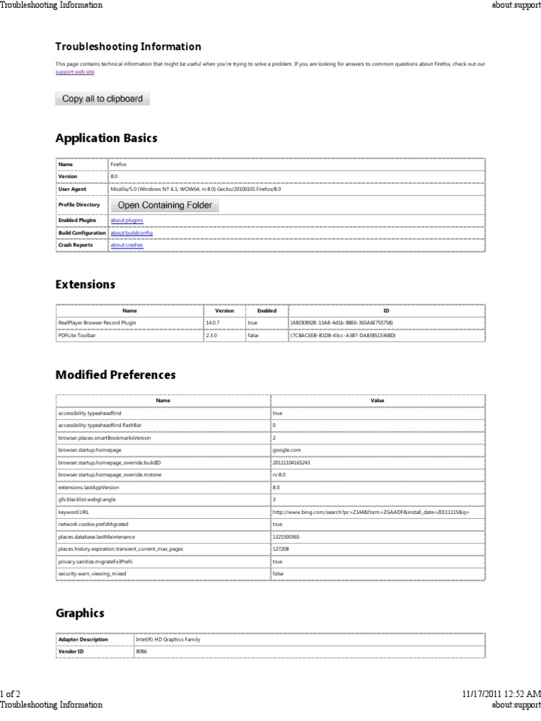 Troubleshooting Information | PDF