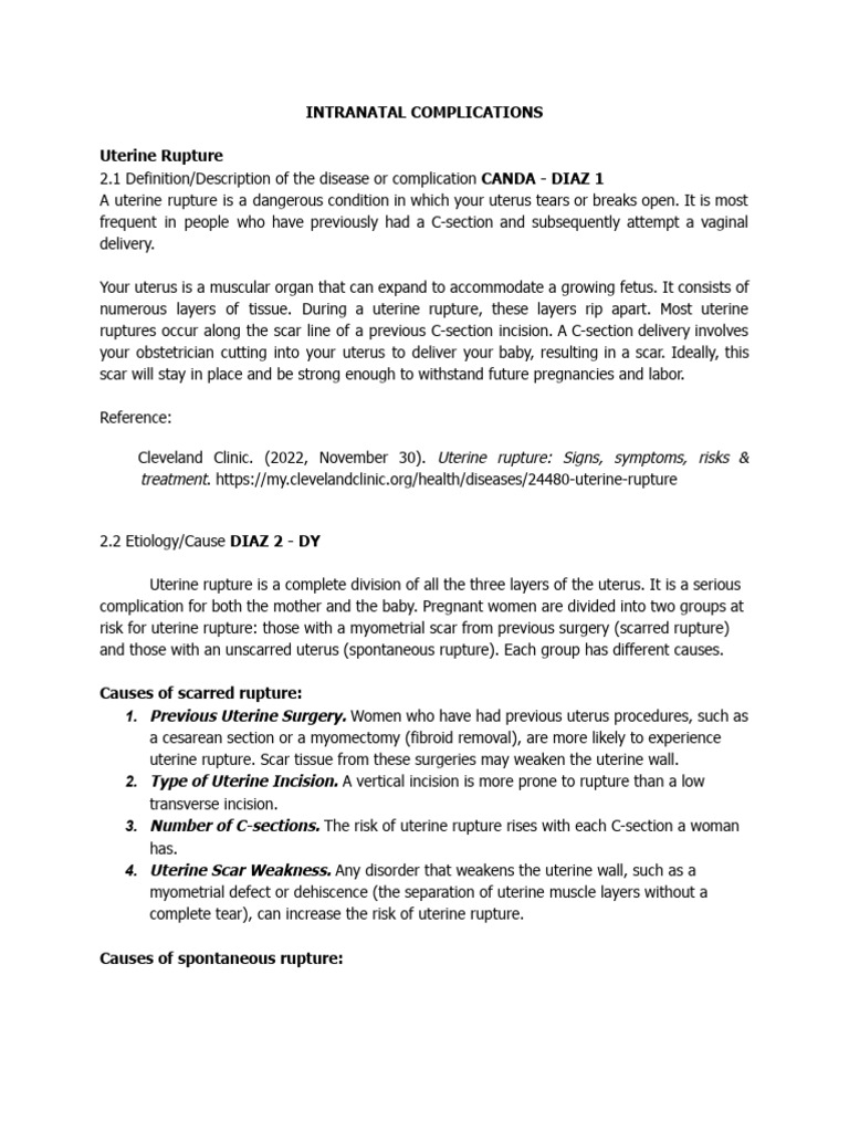 2M Intranatal Complications - Group 2 | PDF | Preterm Birth | Childbirth