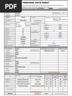 CS Form No. 212 Personal Data Sheet Revised | PDF