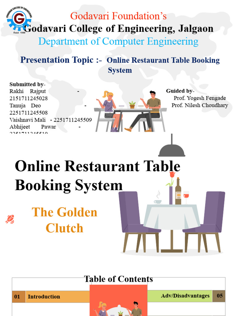 Online Restaurant Table Booking System | PDF | Mobile App | Accessibility
