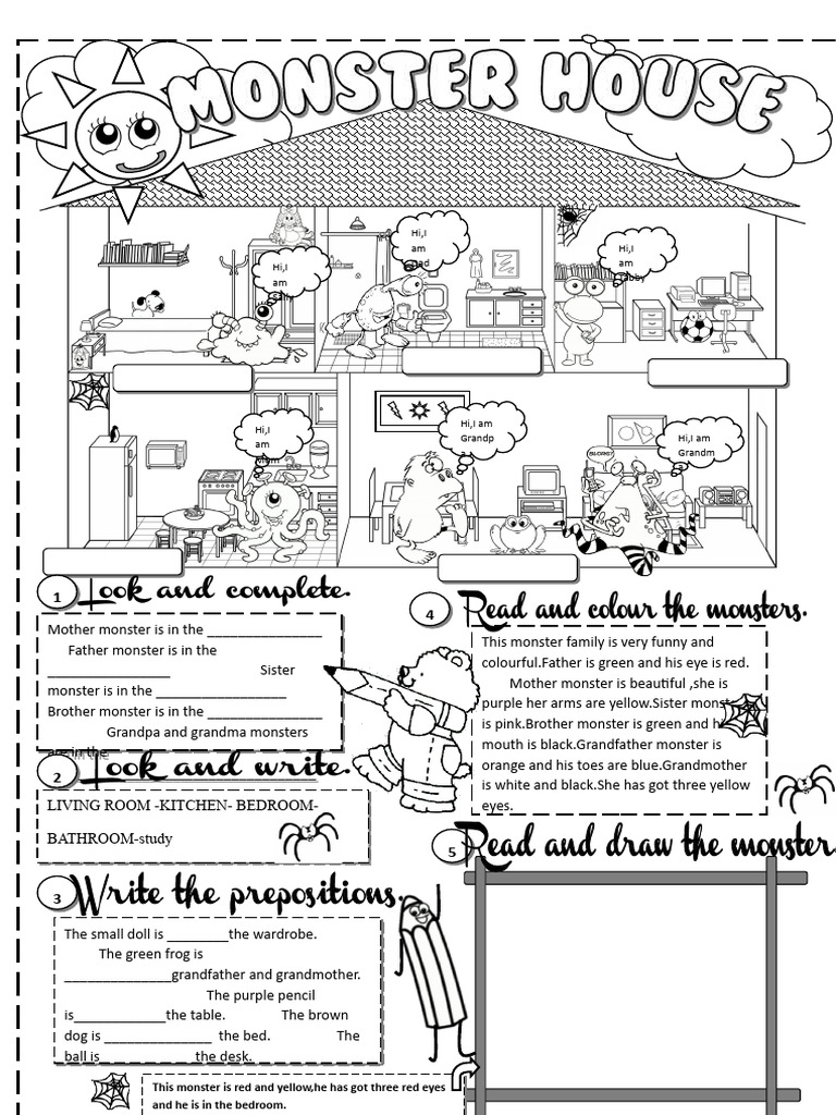 Monster House Fun Activities Games - 18733 | PDF | Interpersonal ...