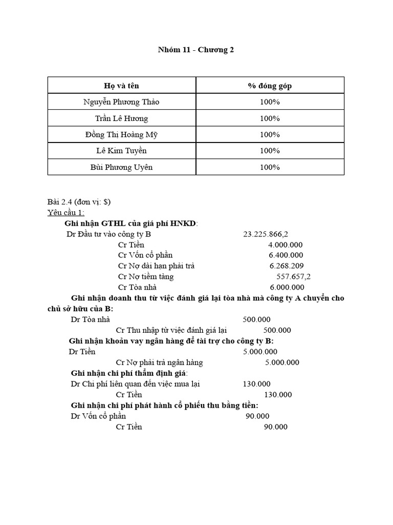 IFRS Cô Thanh - UEH | PDF