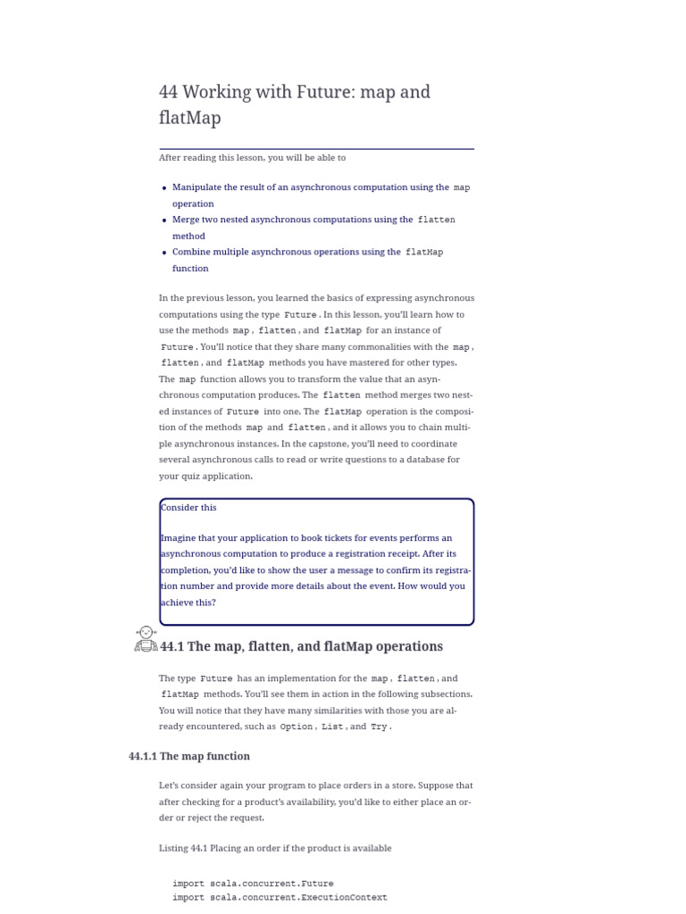 44 Working With Future Map And Flatmap Get Programming With Scala Pdf Parameter Computer 3620