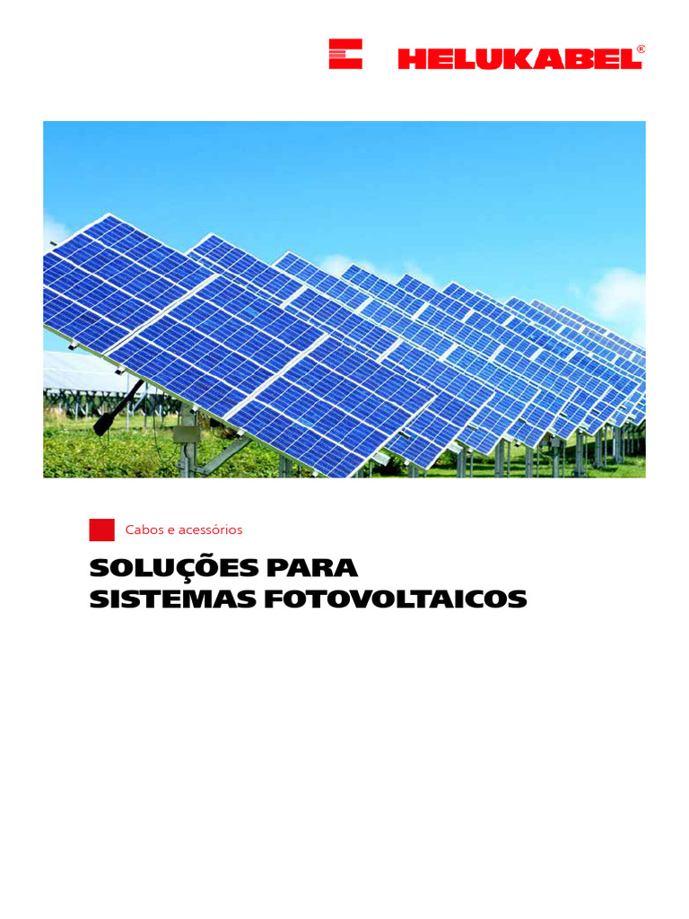 Folder Sistema Fotovoltaico | PDF | Energia solar | Condutor elétrico
