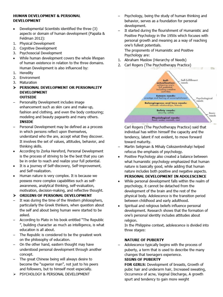 HUMAN DEVELOPMENT | PDF | Emotions | Adolescence