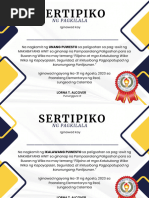 2025 Buwan NG Wika Sertipiko NG Pagkilala | PDF