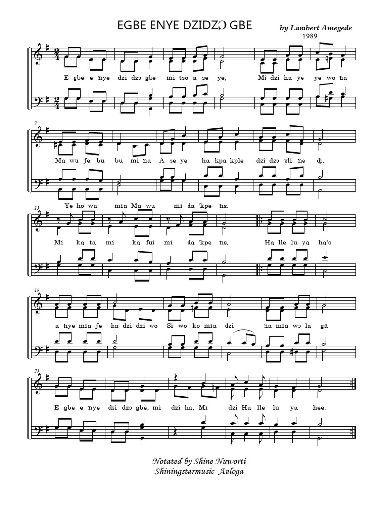 Egbe enye dzidzor gbe | PDF