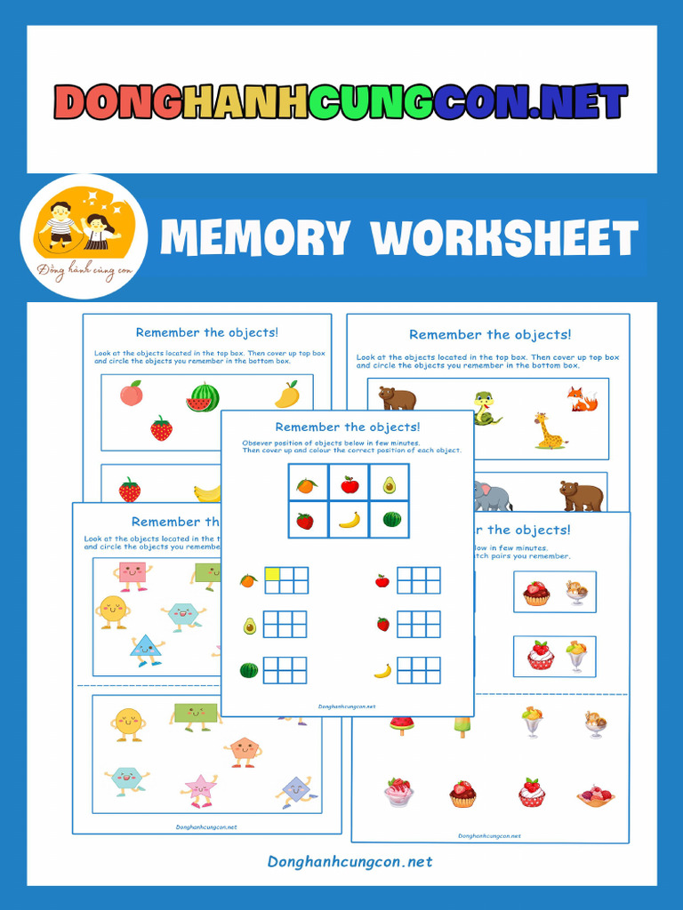Memory Worksheet for PreK-K | PDF