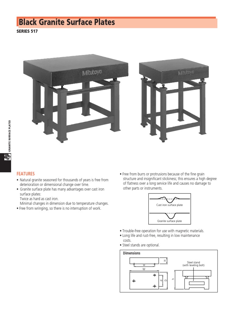 Black Granite Surface Plates | PDF | Equipment | Industries