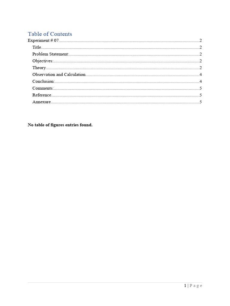 Experiment 7 | PDF | Reliability Engineering | Methodology