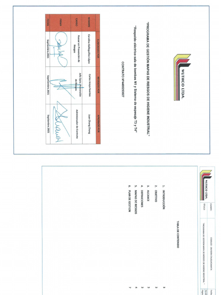 PROGRAMA MAPA DE RIESGOS | PDF