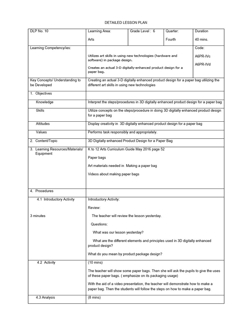 Arts Dlp. 10 4th Quarter | PDF | 3 D Computer Graphics | Cognitive Science