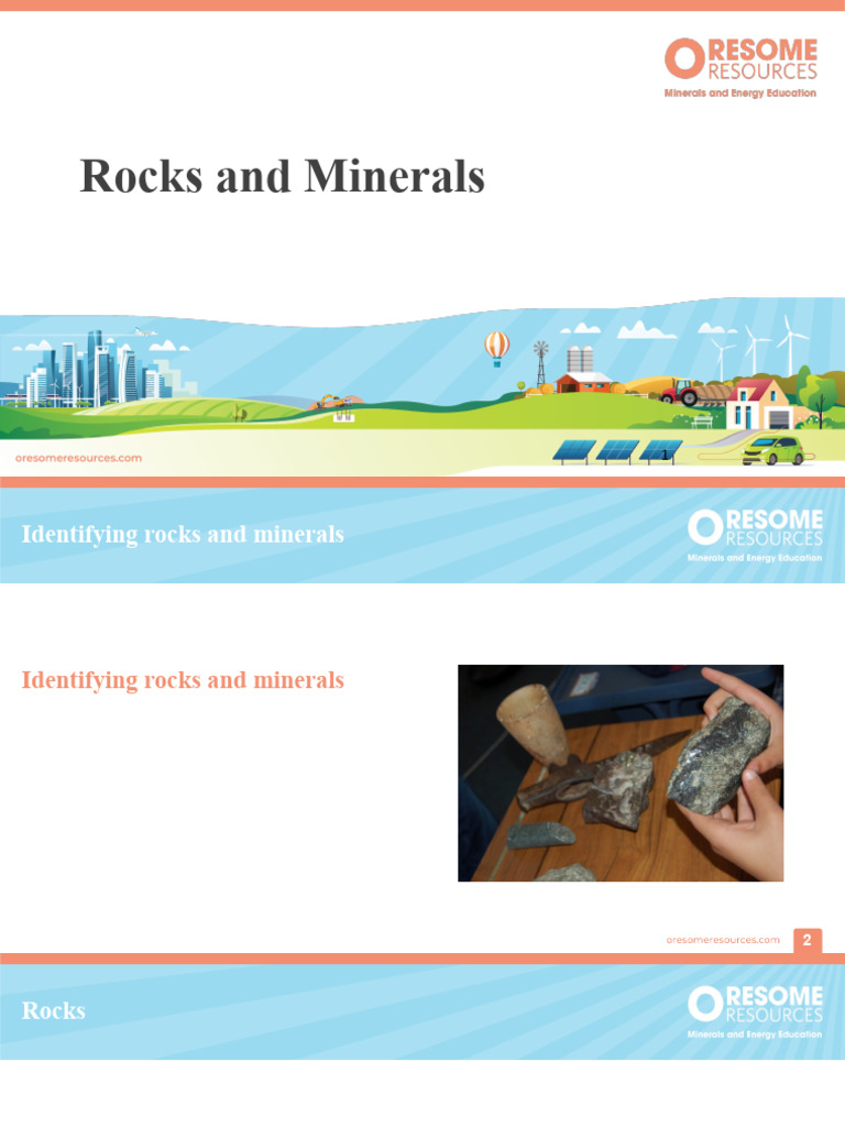PowerPoint Rocks and Minerals 1 | PDF | Rock (Geology) | Minerals