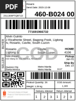 Sample JNT Waybill | PDF