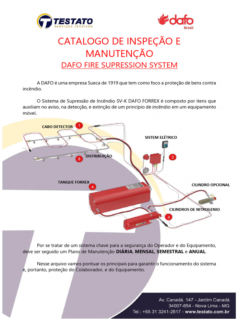 Manutenção do Sistema DAFO Forrex | PDF | Diodo emissor de luz