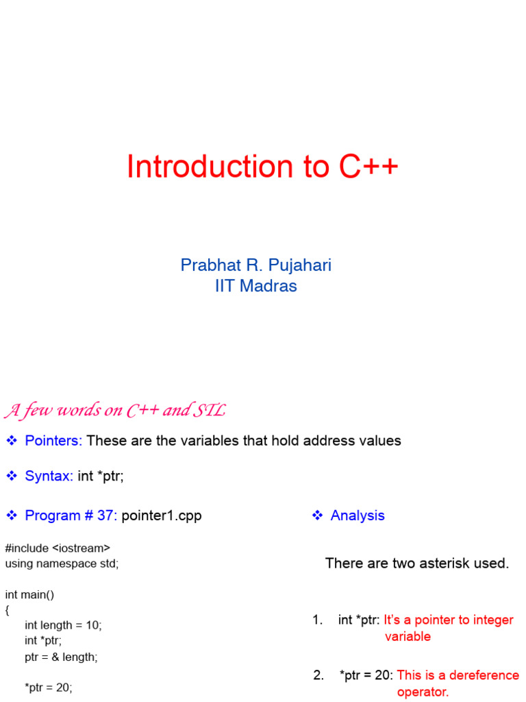 Lecture 03 | Download Free PDF | Pointer (Computer Programming) | Programming Paradigms
