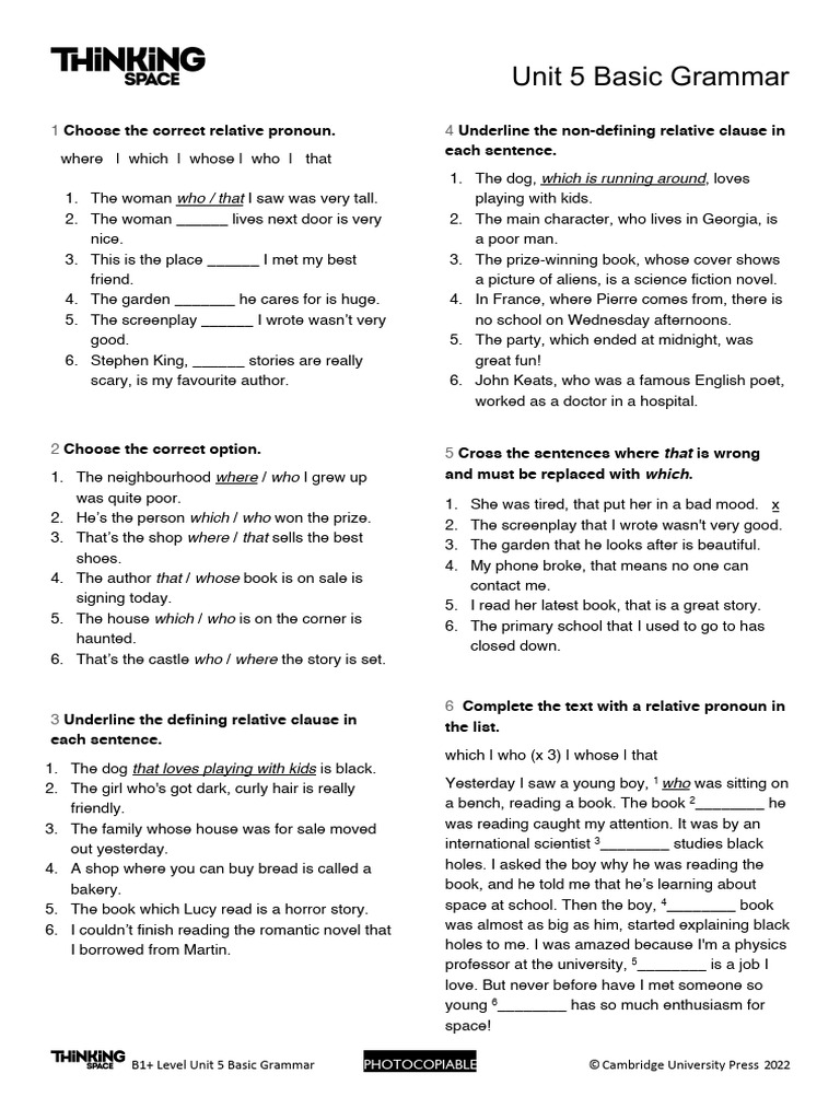 ThkSp_ES_B1+_Grammar_Basic_Unit_5 (1) | PDF