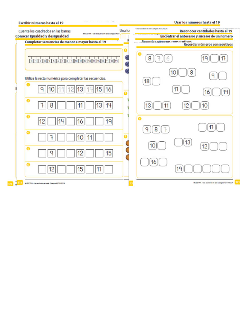 Números Del 0 Al 20 | PDF