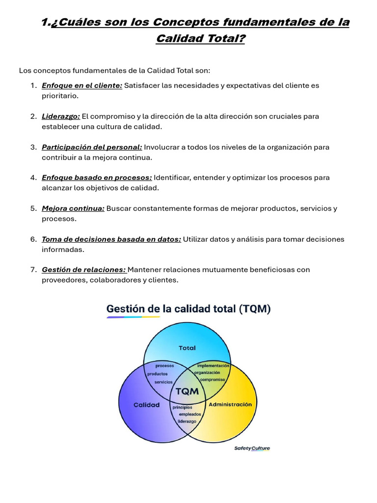 Calidad Total | PDF | Calidad (comercial) | Business