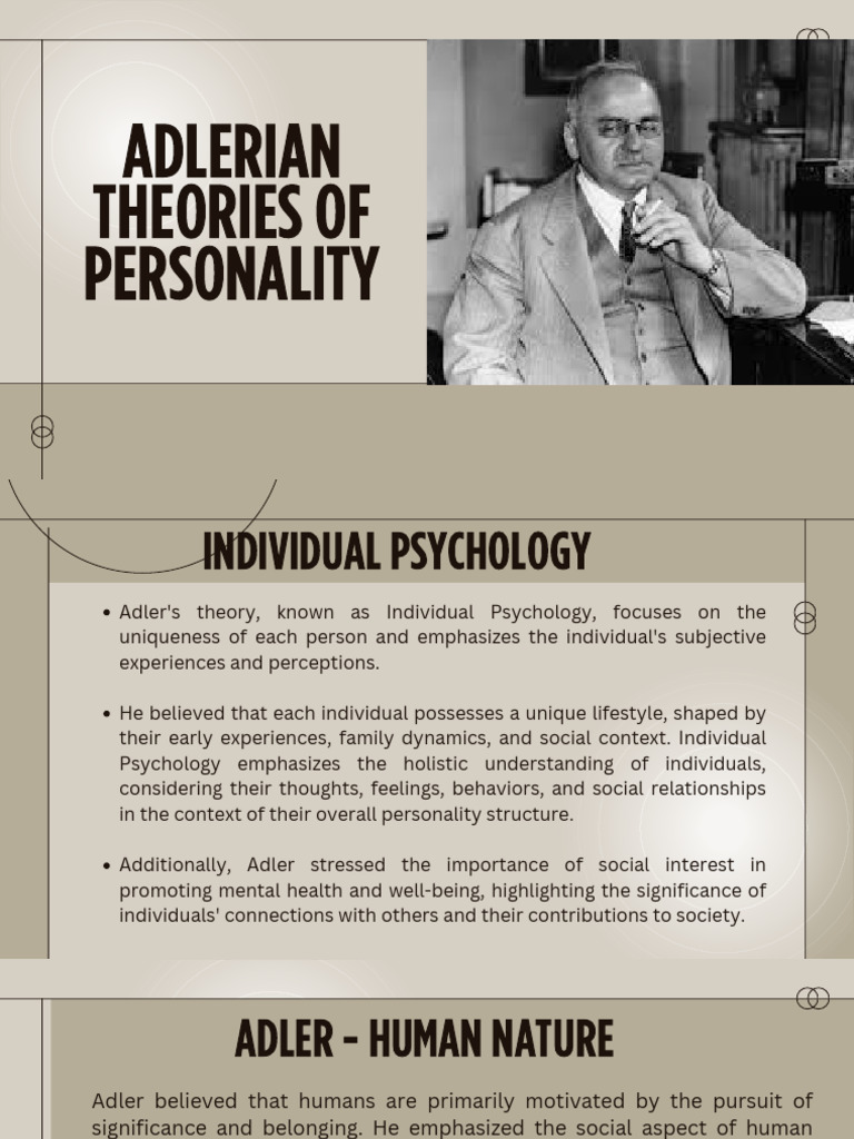 Lecture 6 - Adlerian Theories of Personality | PDF | Motivation ...