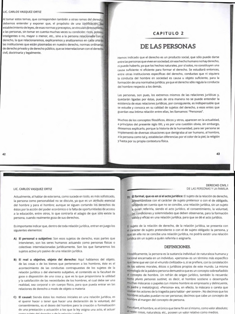 Capítulos Ii Al Iv Personas-1 | PDF