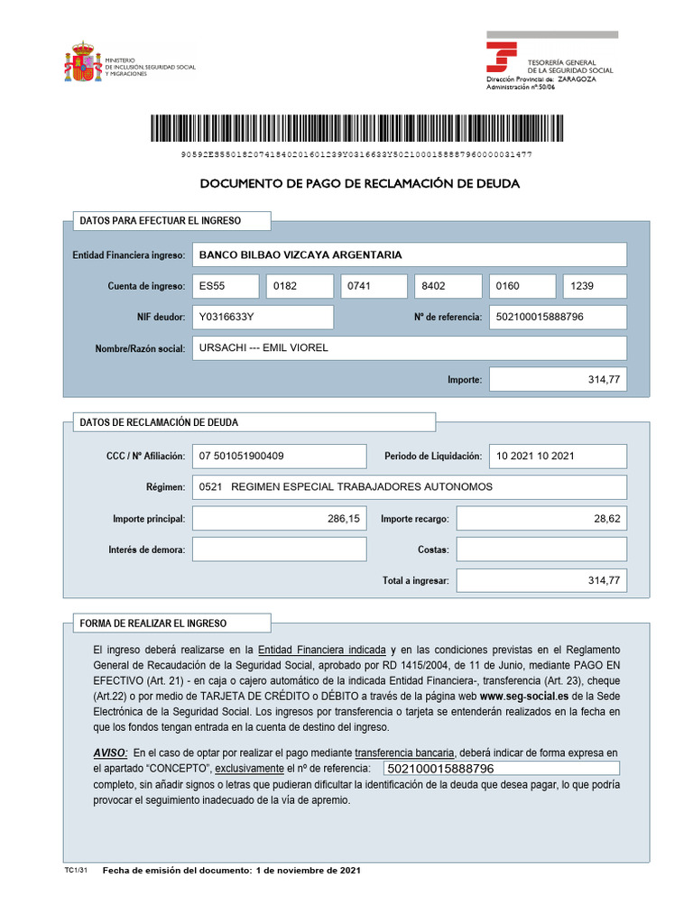 Documento Ingreso | PDF | Transferencia bancaria | Bancos