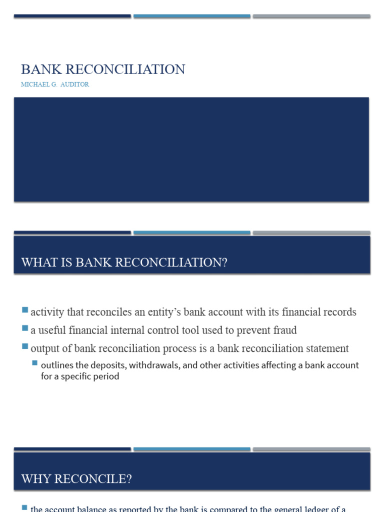 Bank Reconciliation | PDF | Banks | Deposit Account