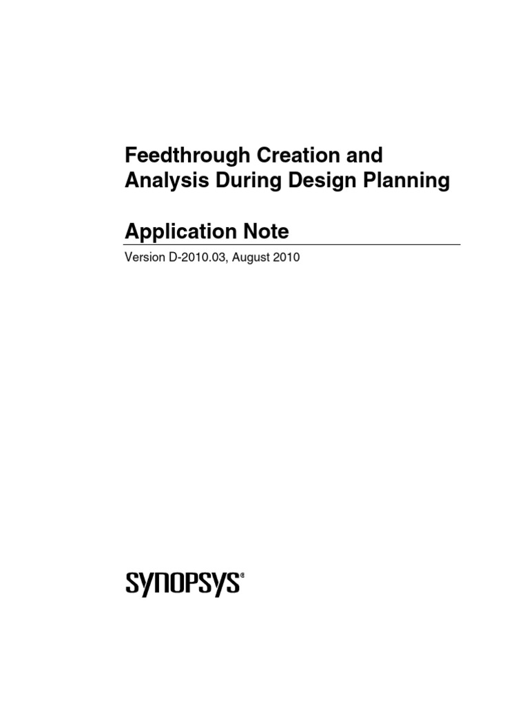 Design Plannng Feedthrough Creation | PDF | License | Copyright