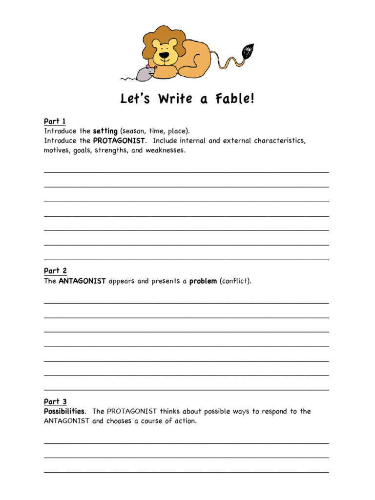Let's Write A Fable! | PDF | Psychology | Social Psychology