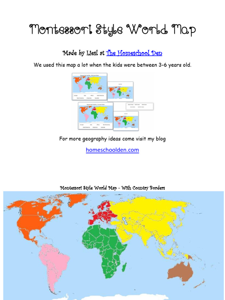 Montessori-Style-World-Map | PDF