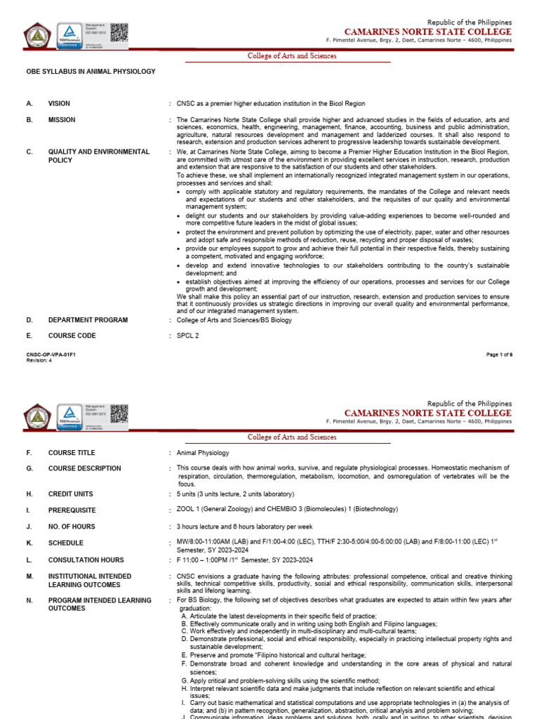 MICROTECH Course Syllabus | PDF | Science | Data