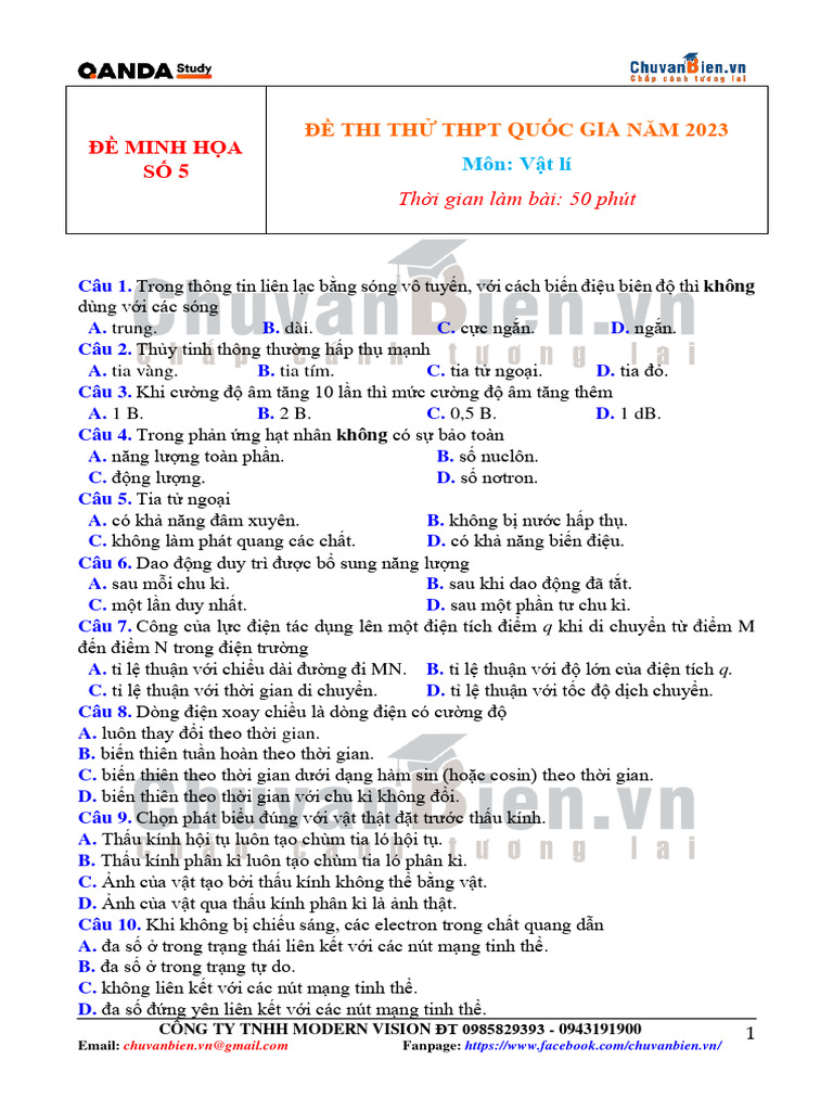 đề 5 thaayyf cvb | PDF