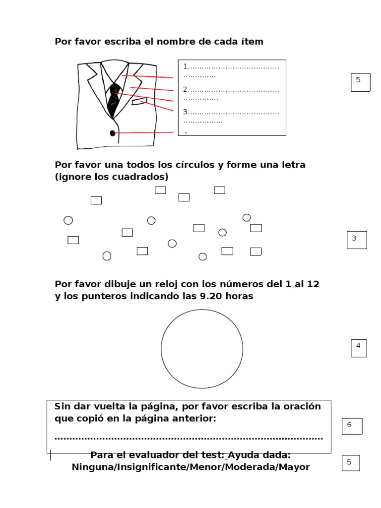 TYM TEST Español | PDF