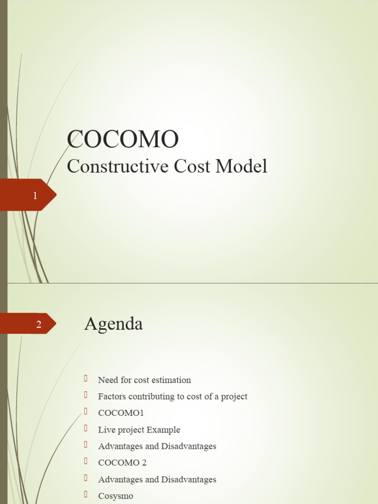 Cocomo Model | PDF | Computing