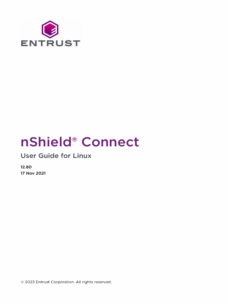User Guide Nshield Connect 12.80 Linux | PDF | Security | Computer Security
