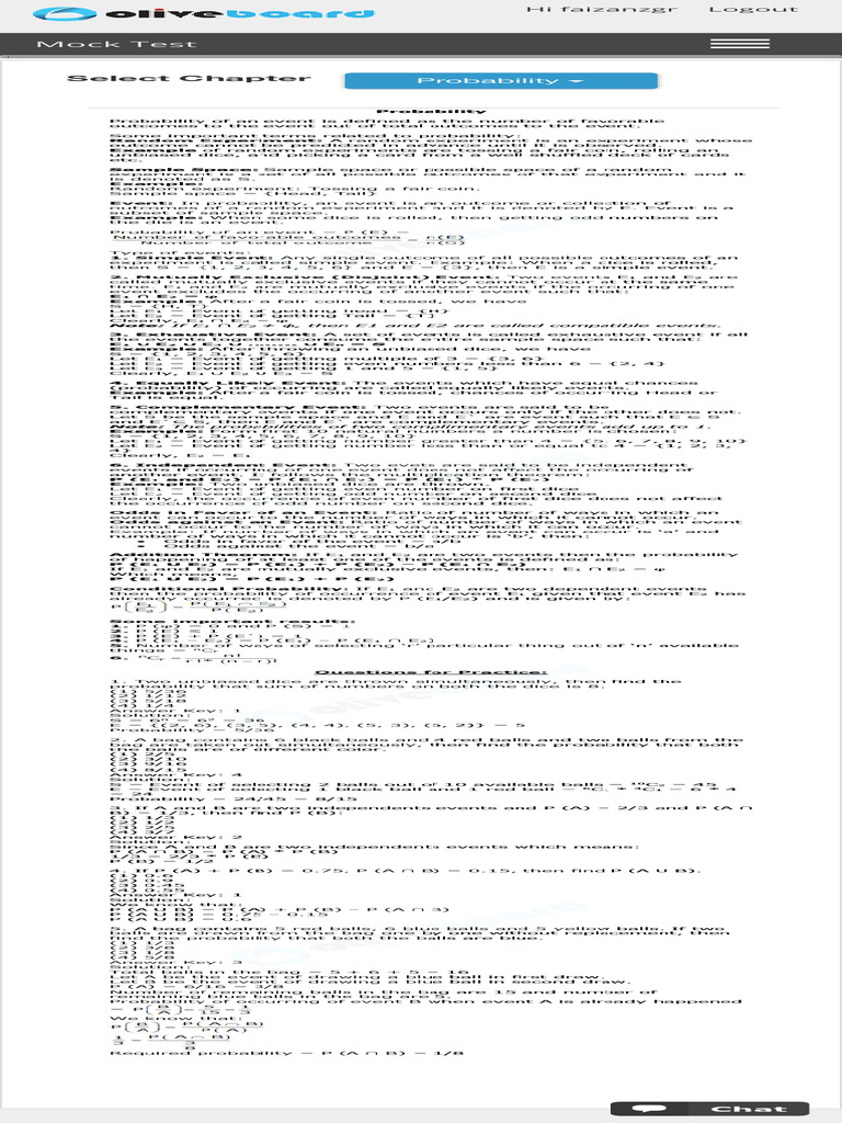 Select Chapter: Mock Test | PDF