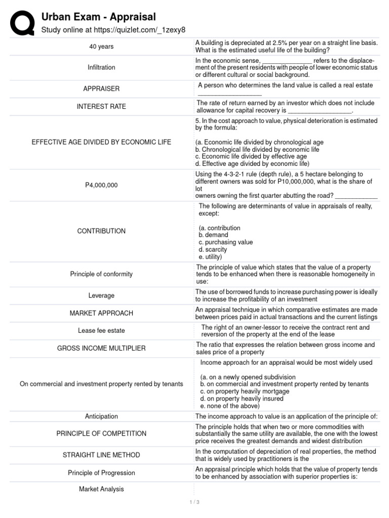 Appraisal | PDF | Real Estate Appraisal | Investing