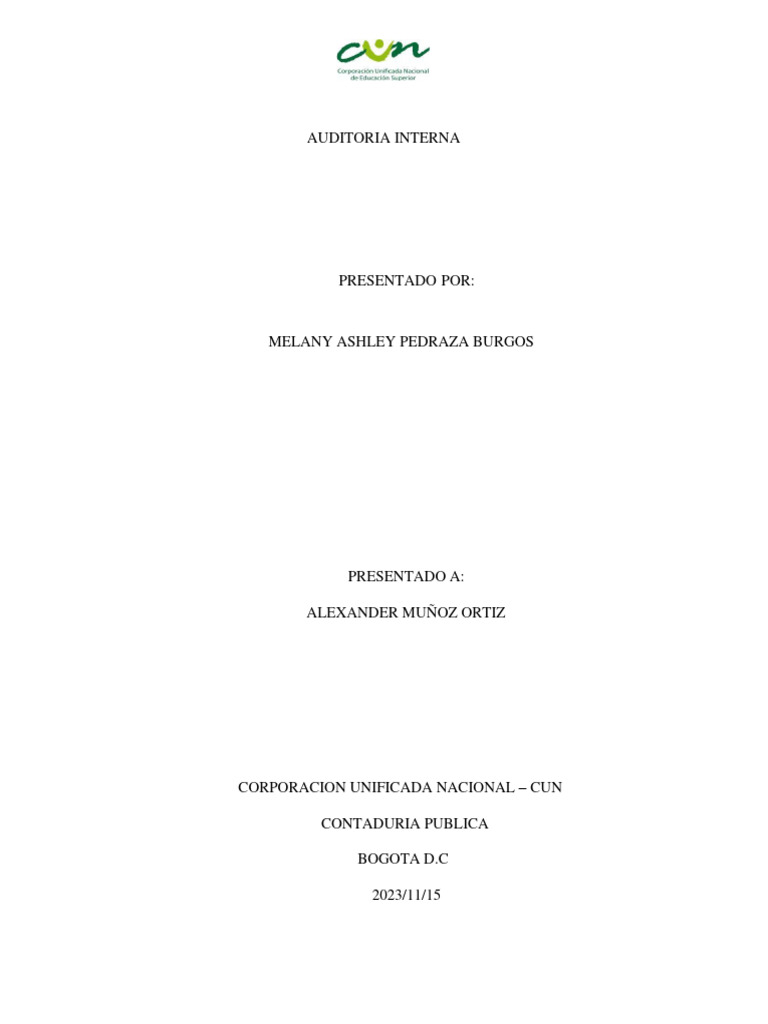 Nia 610 | PDF | Auditoría | Contralor