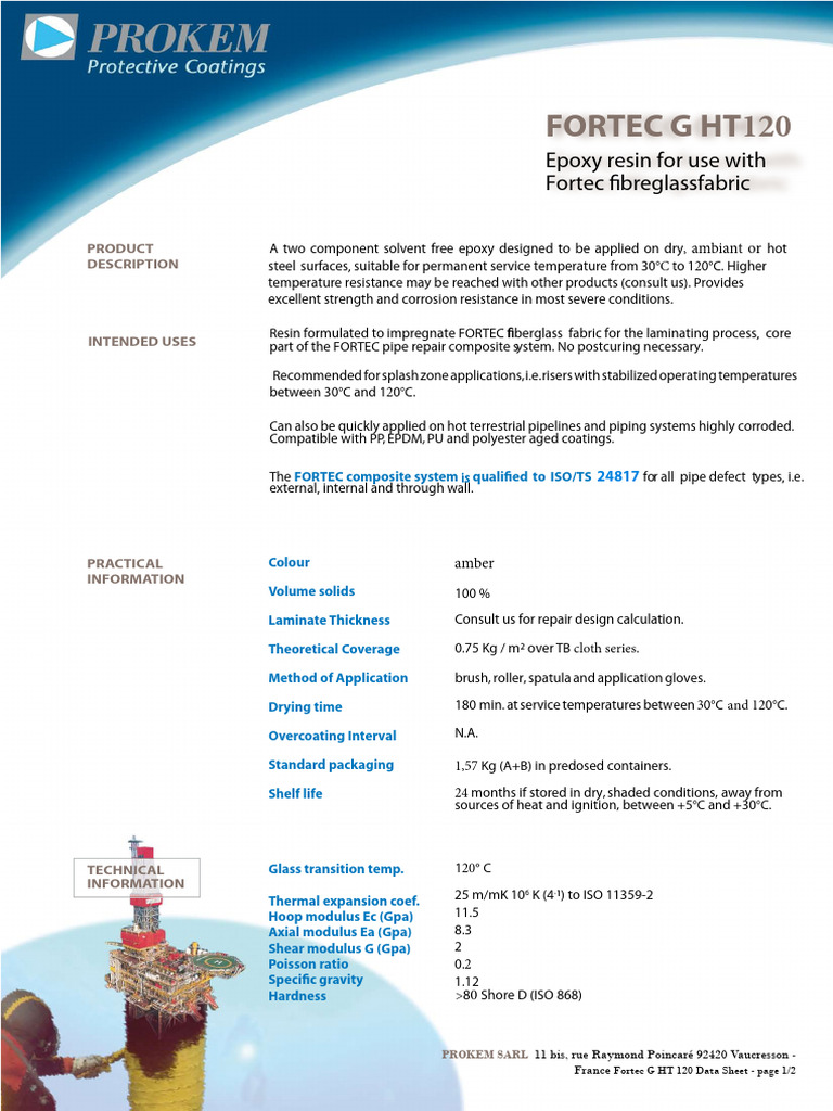 Fortec_G_HT120 | PDF | Epoxy | Lamination