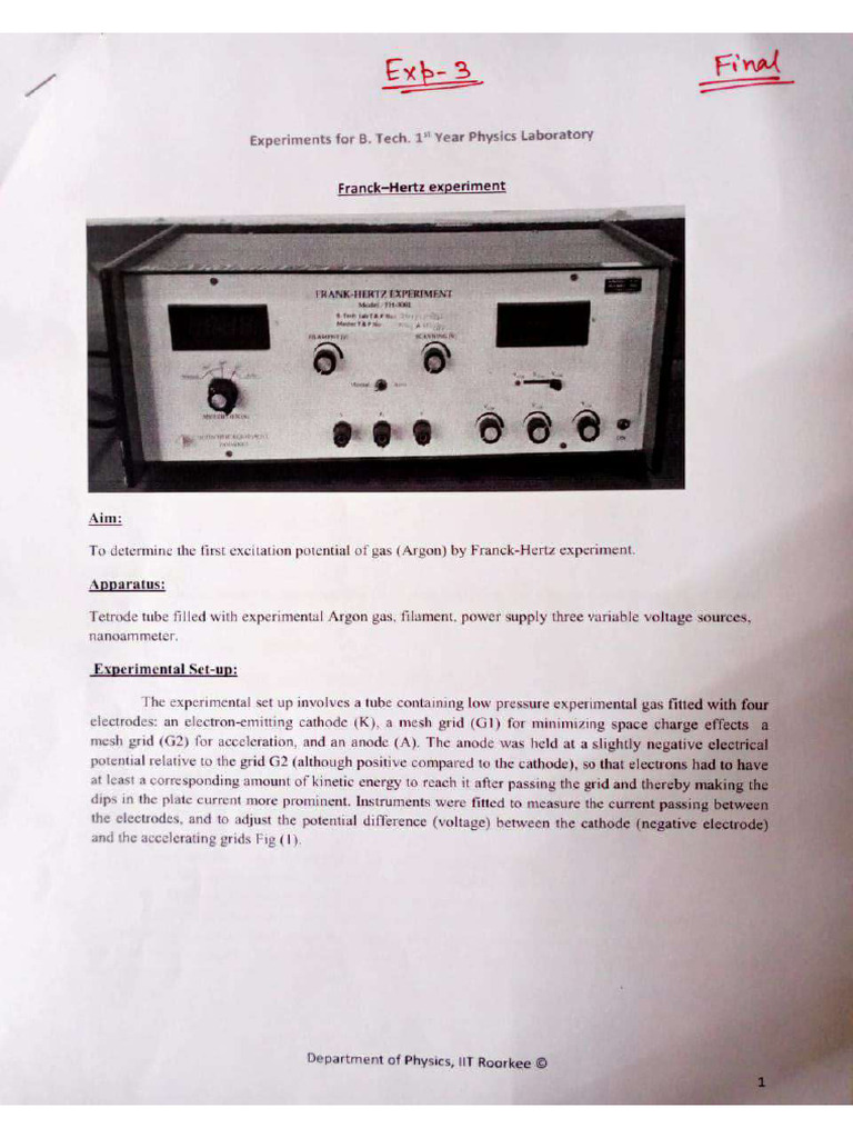 Phy Lab1 | PDF