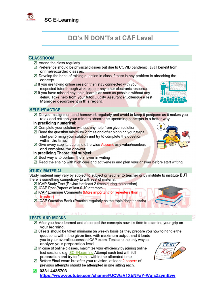 CAF Level Study Plan and Guidelines | PDF | International Financial ...